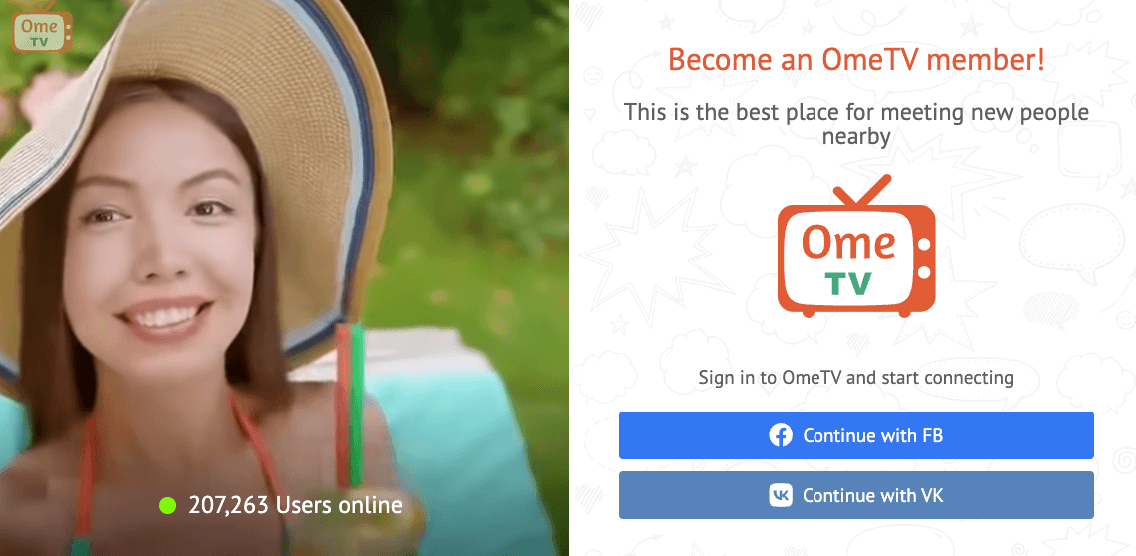OmeTV stranger video chat - Make new friends in 2025!